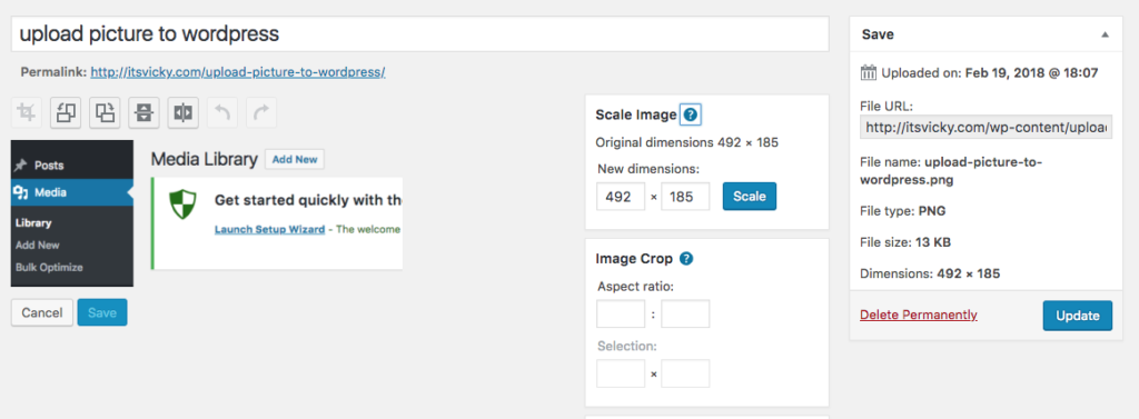 How to Add Pictures to a Wordpress Blog - itsVicky